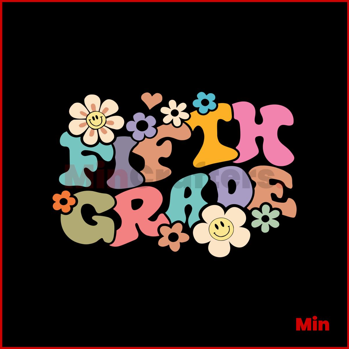 Hello Fifth Grade First Day Of School Vintage SVG File For C | Inspire ...