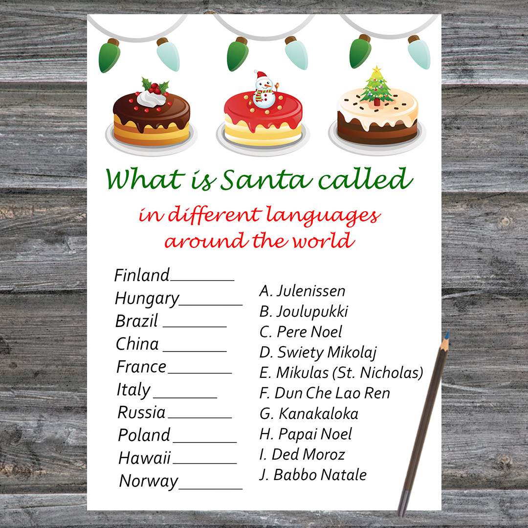 Christmas party games,Christmas Around the World Game Printa | Inspire ...
