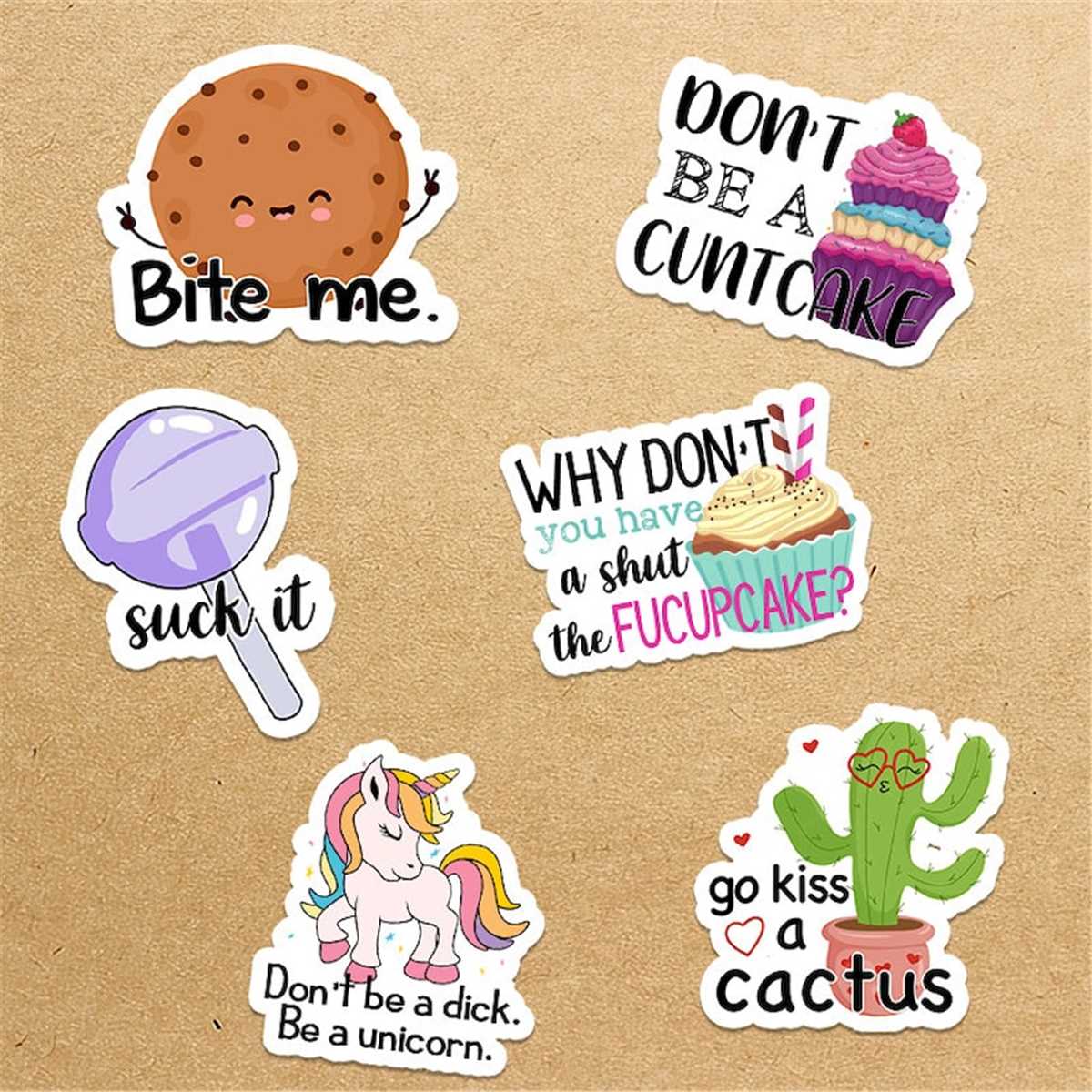 Swear Word Sticker Bundle, Sticker Png Bundle, Printable Sti | Inspire ...