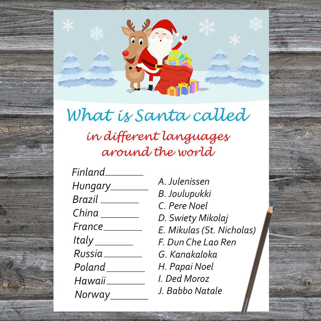 Christmas party games,Christmas Around the World Game Printa | Inspire ...