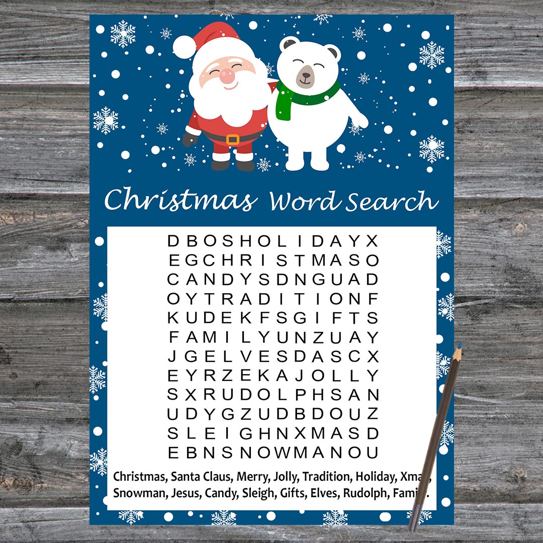 Christmas party games,Christmas Word Search Game Printable,S | Inspire ...