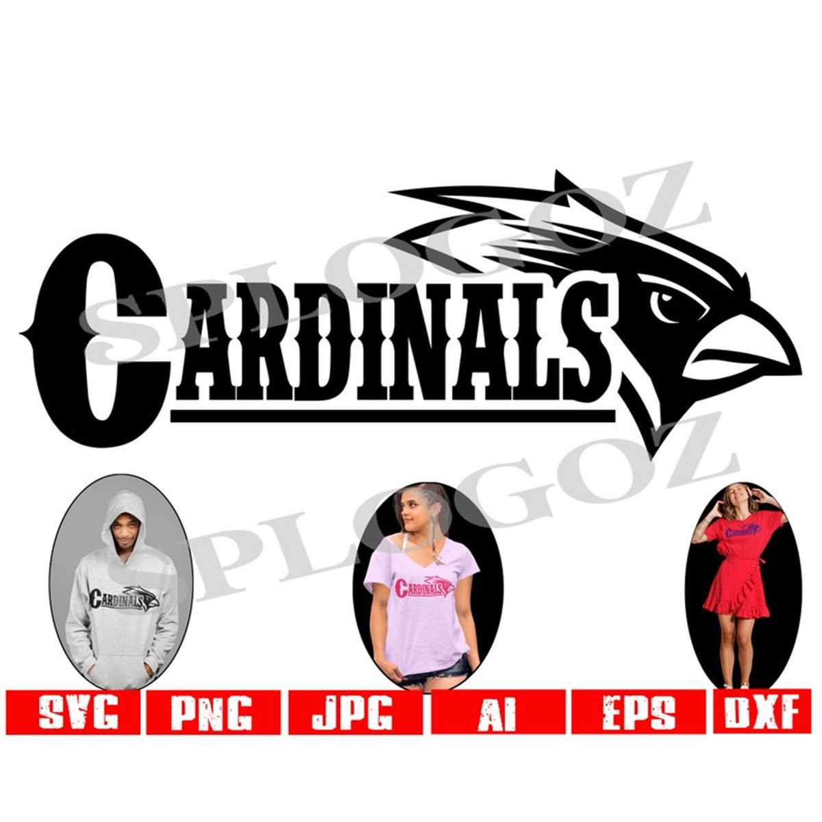 Cardinals svg, Cardinal svg, Cardinal mascot logo, School Sp | Inspire ...