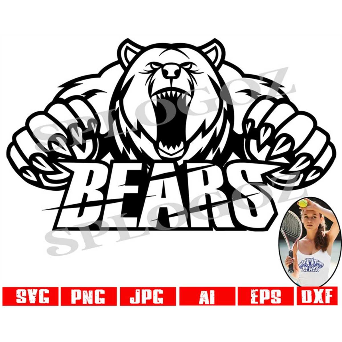 Bears svg, Bear svg, Bears clipart, Vector Silhouette Cameo | Inspire ...