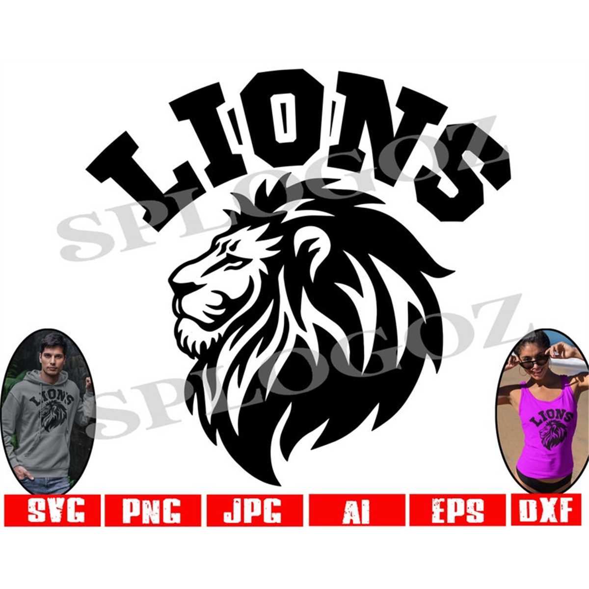 Lions svg, Lion svg, Lions logo svg, Lion mascot svg, Lions | Inspire ...
