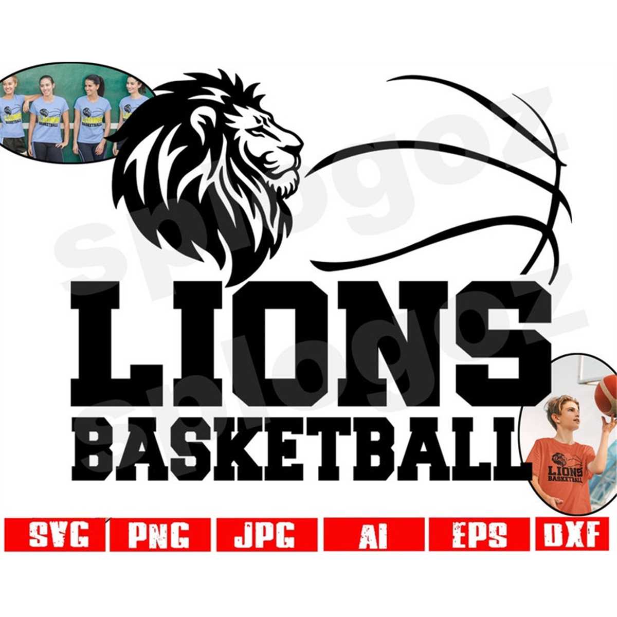 lion basketball svg - Inspire Uplift