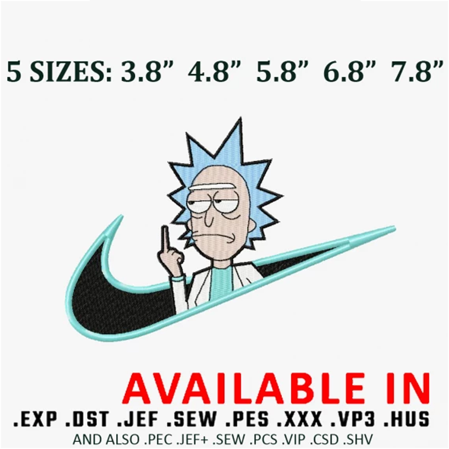 Swoosh x rick embroidery design, Nike design, Rick and Morty | Inspire ...