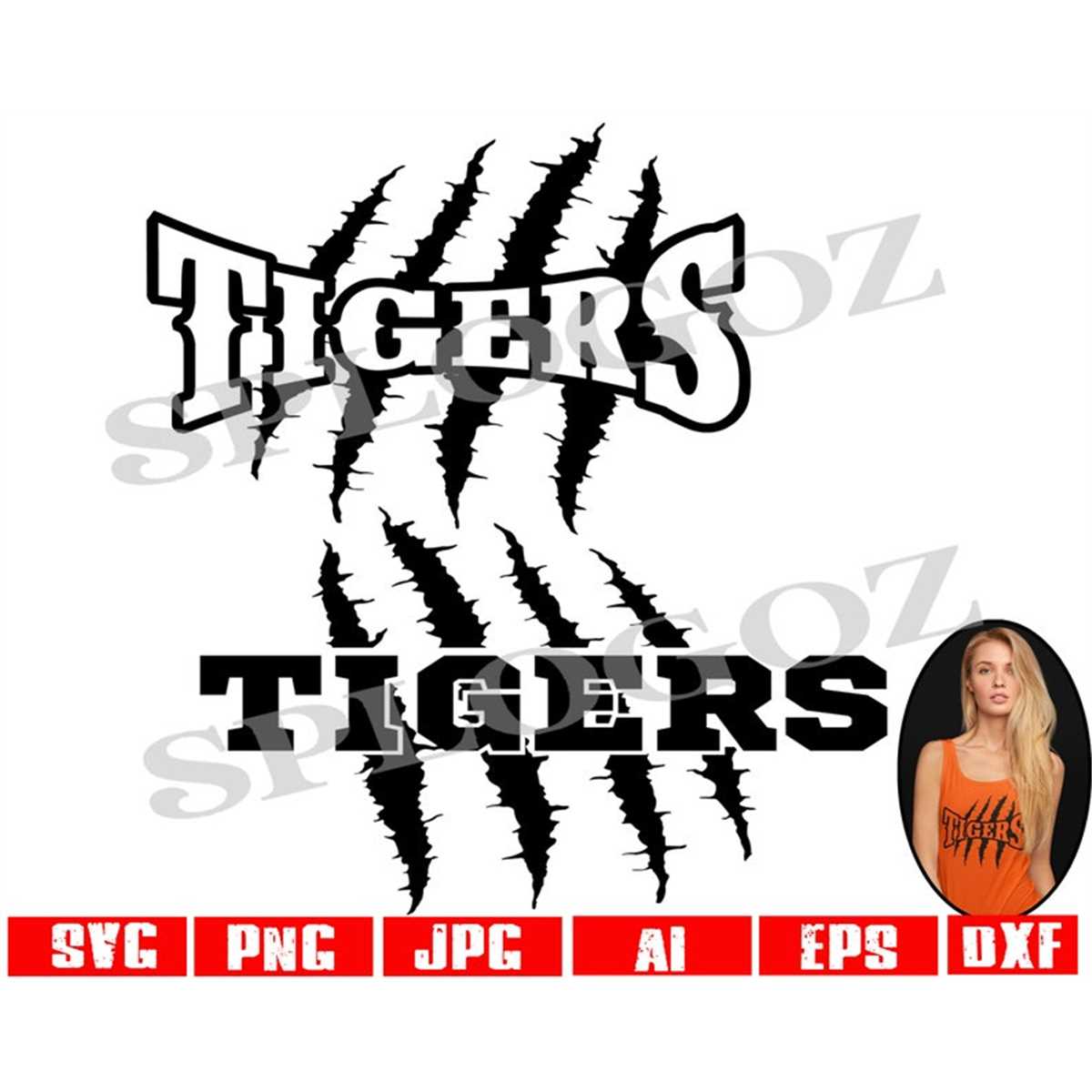 Tigers svg school spirit svg Tiger svg file design for shirt | Inspire ...