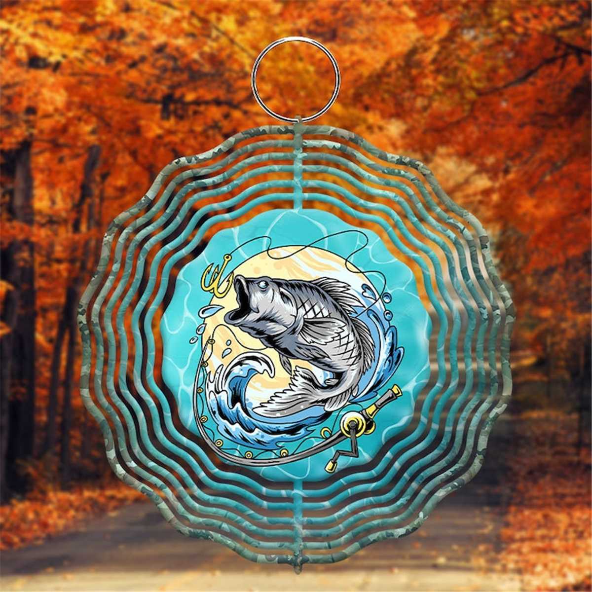 Fishing Camouflage Wind Spinner PNG File, Hanging Wind Spinn | Inspire ...