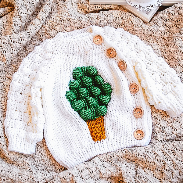 KNITTING PATTERN : Tree of life Cardigan /Baby Jacket | Inspire Uplift