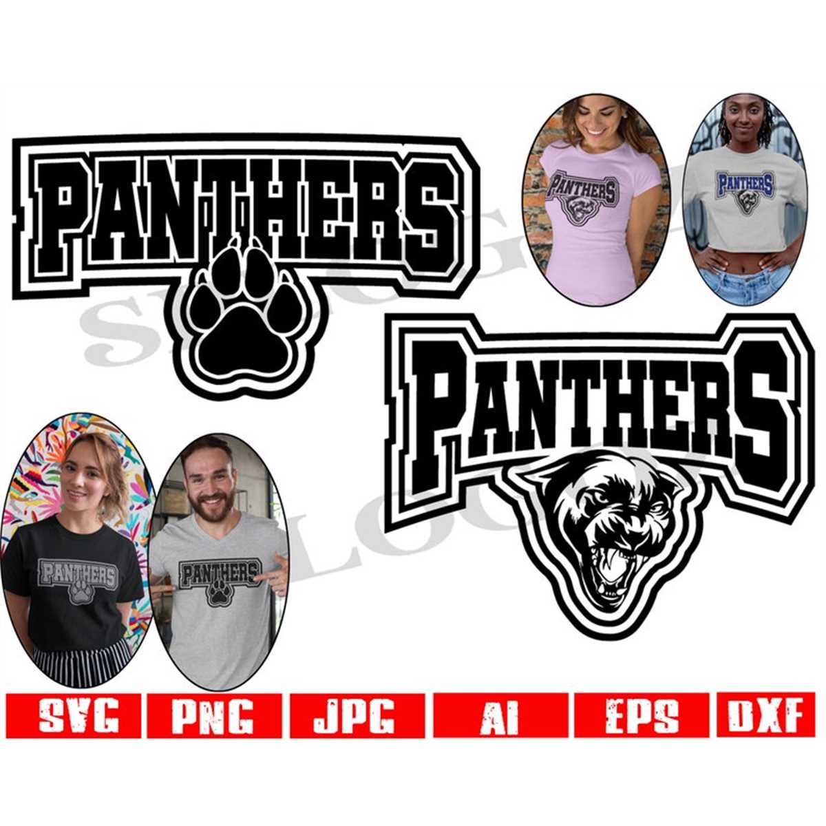Panthers svg, Panther svg , Panther pride svg, Panthers paw - Inspire ...