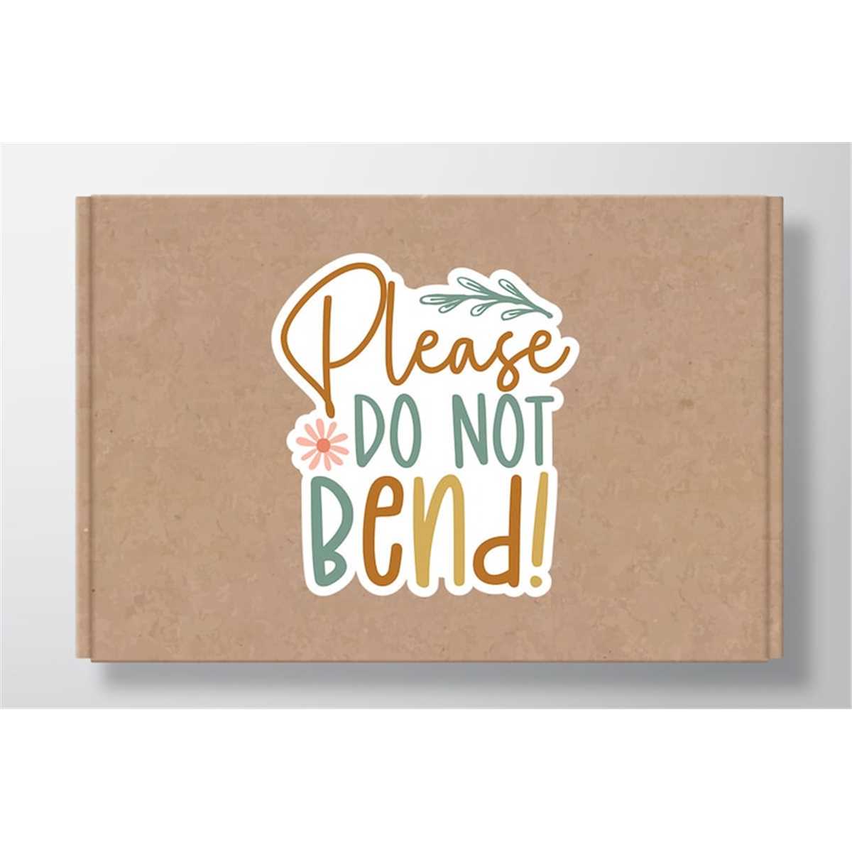 Please do not bend sticker SVG, Boho SVG stickers for small | Inspire ...