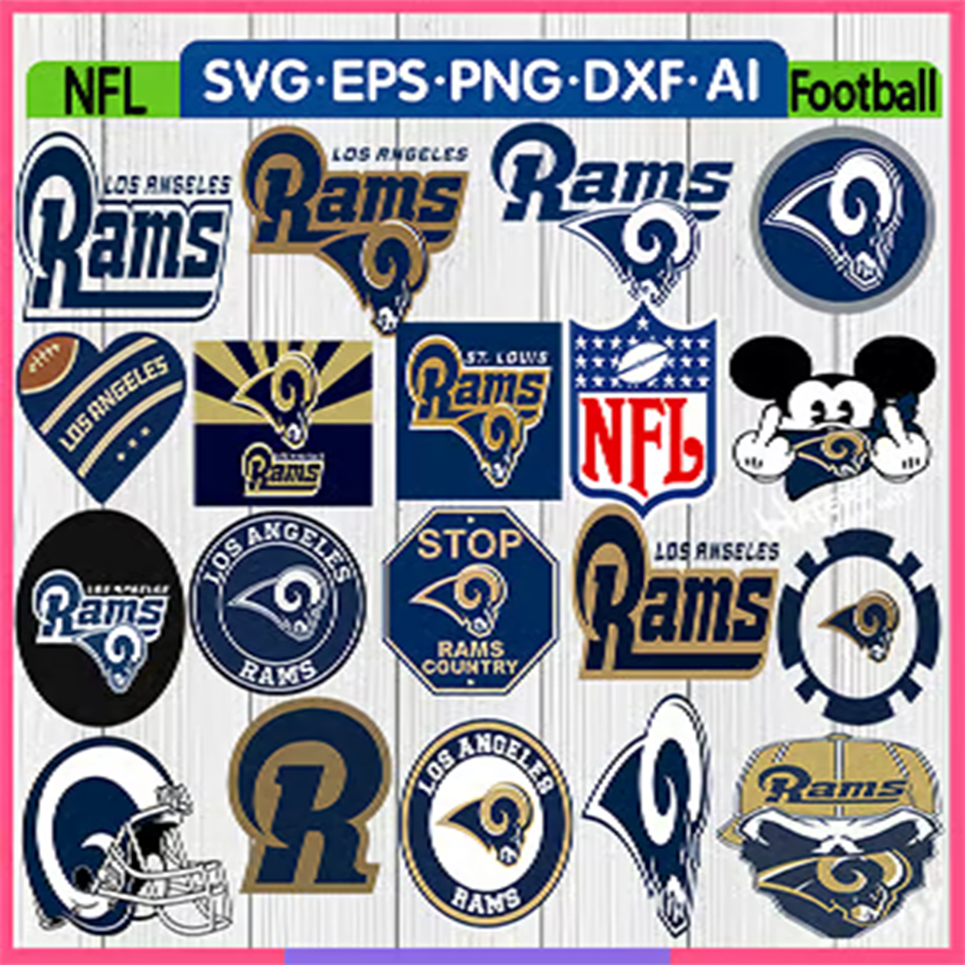 95 Files SVG,19 Designs.Los Angeles Rams svg File/football s | Inspire ...