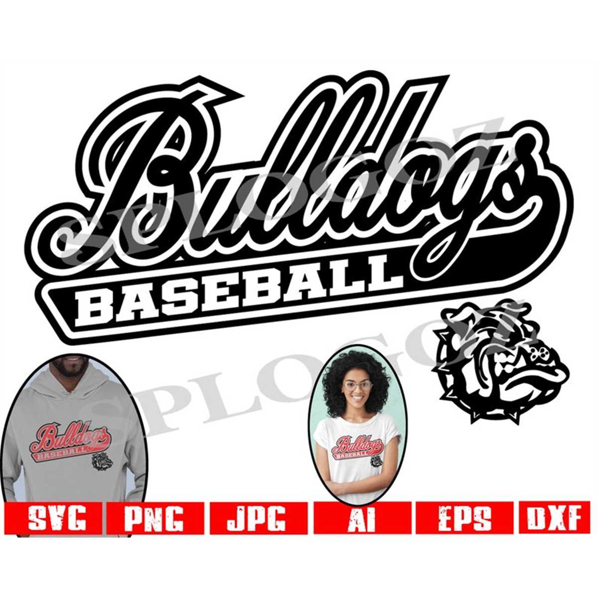 Bulldogs baseball svg, Bulldog baseball svg, Bulldog svg, Bu | Inspire ...