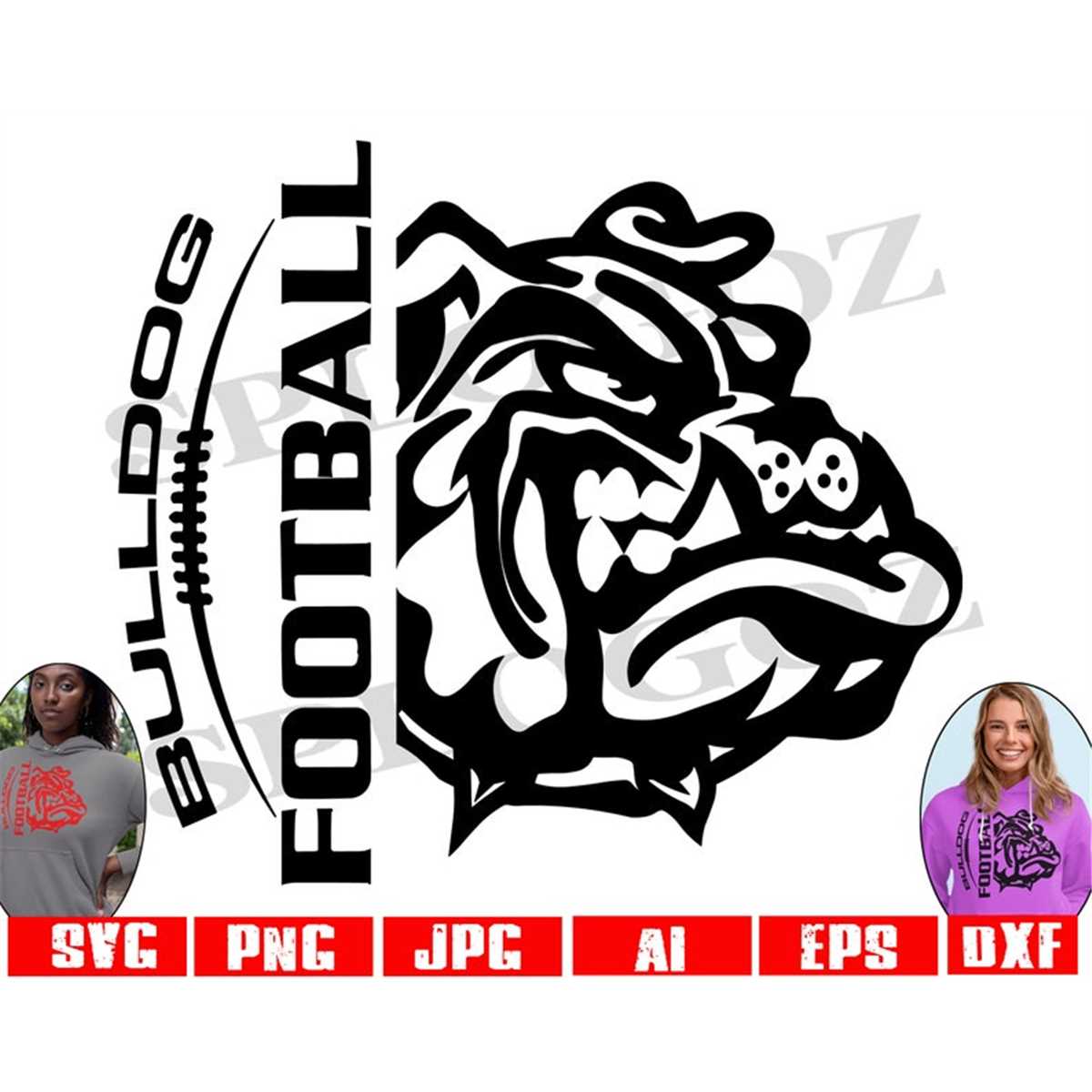 Bulldog svg, Bulldogs svg, Bulldog football logo, Digital Do - Inspire ...