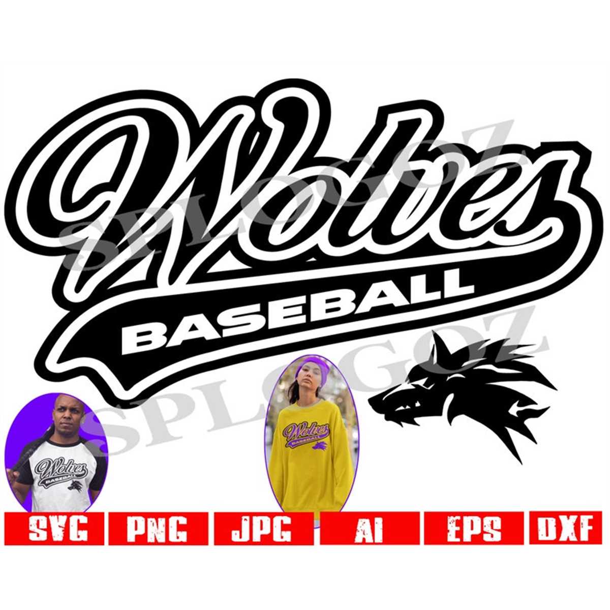 Wolves baseball svg, Wolves svg file, Wolf baseball svg, Wol - Inspire ...
