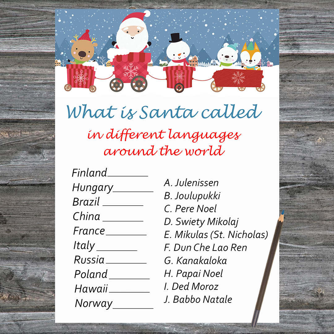 Christmas party games,Christmas Around the World Game Printa - Inspire ...