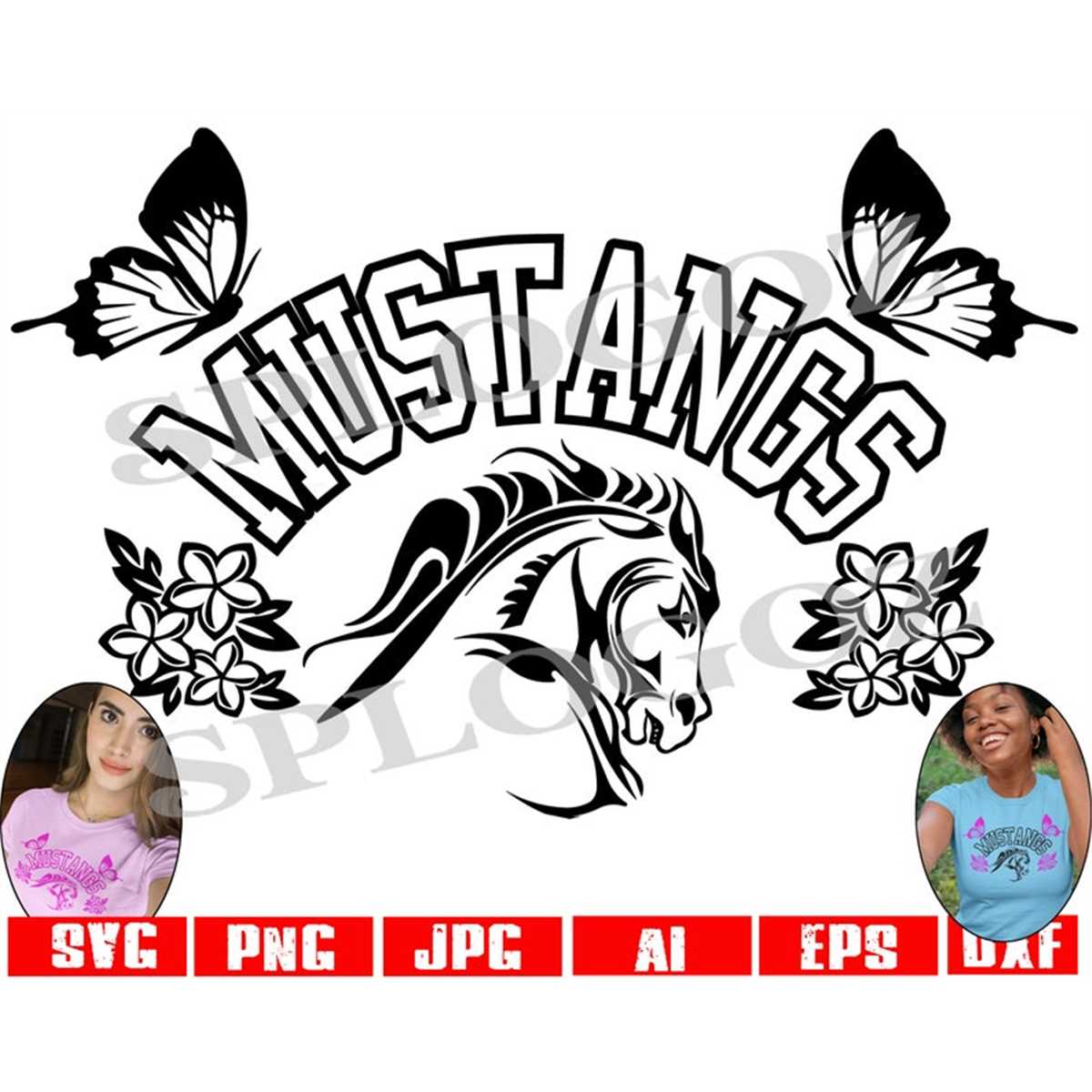 Mustangs svg, Mustang svg, Mustang logo, Mustang png, butter - Inspire ...