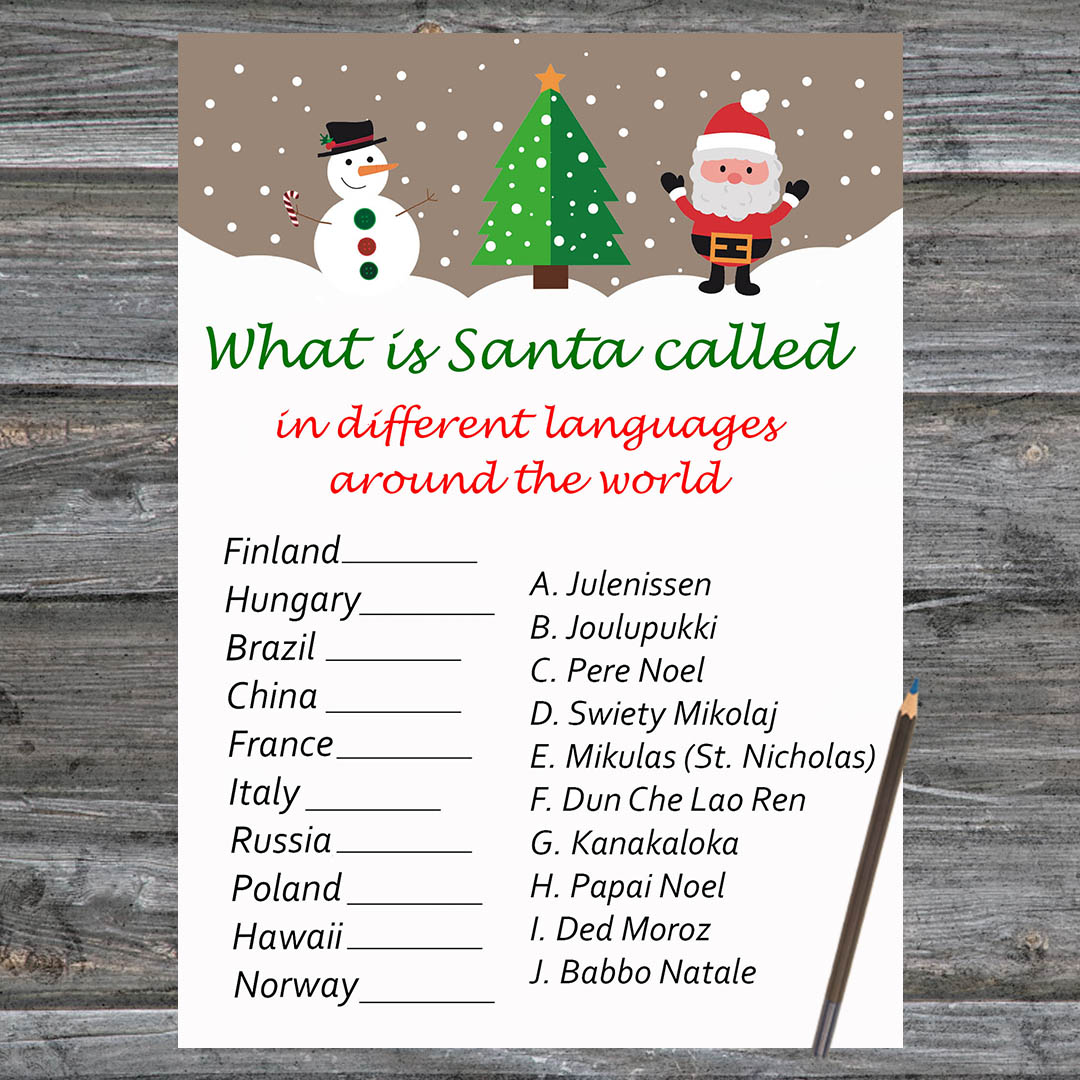 Christmas party games,Christmas Around the World Game Printa | Inspire ...