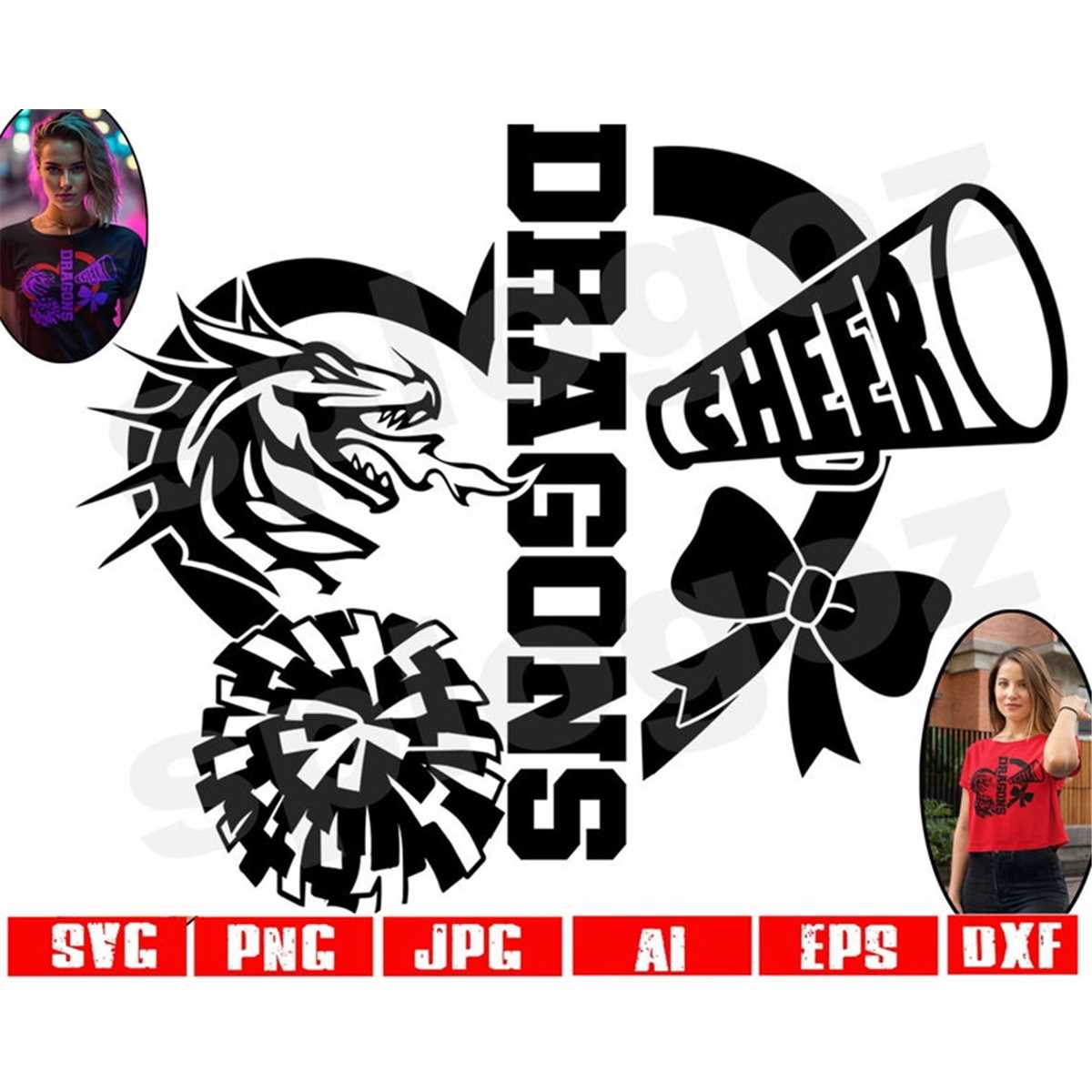 Dragons cheer svg Dragon cheer svg Dragons cheer svg Dragons - Inspire ...