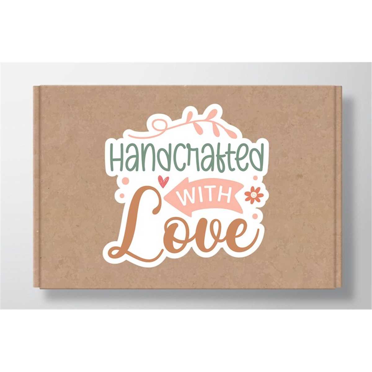 handcrafted with love sticker SVG, Boho SVG stickers for sma - Inspire ...