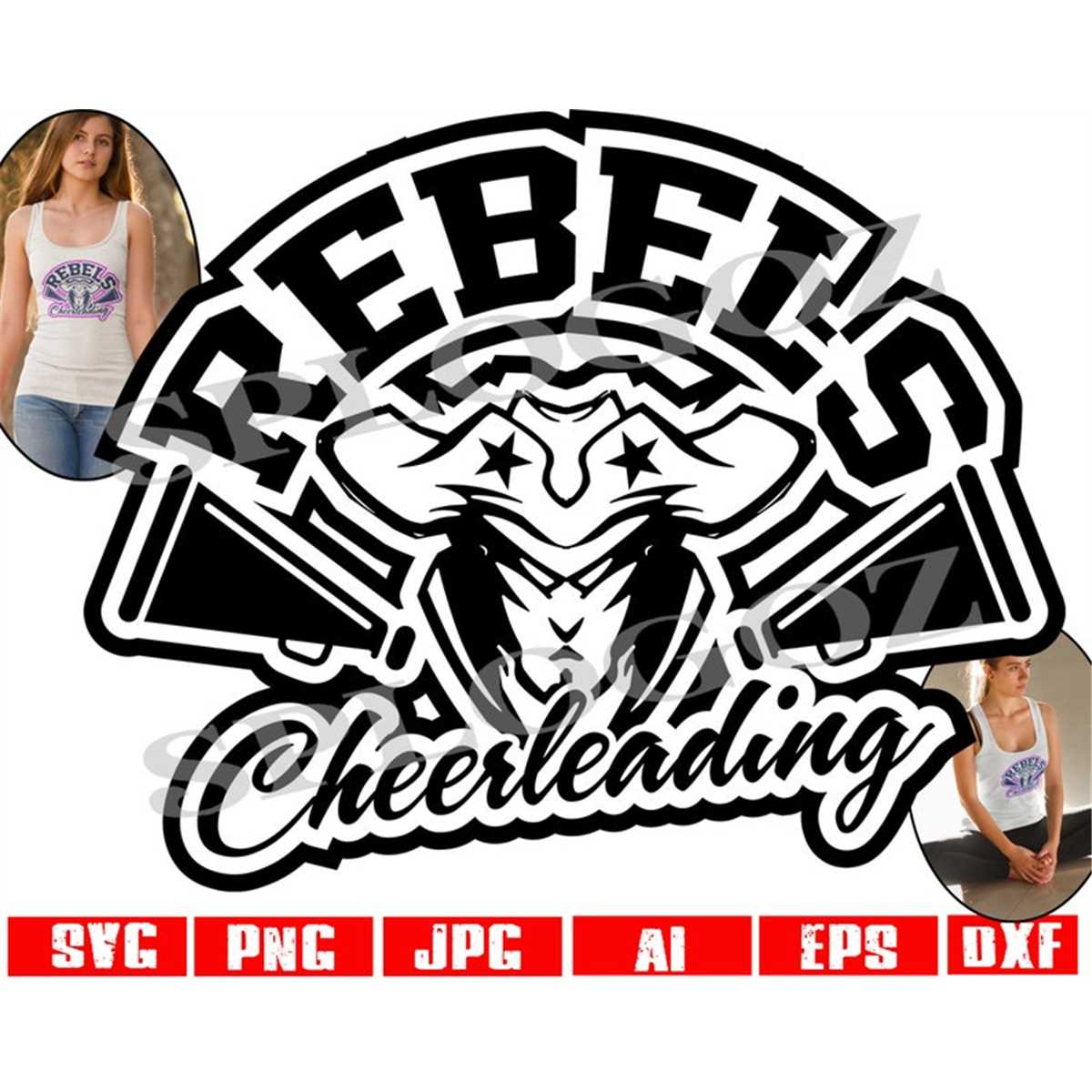 Rebels cheerleading svg, Rebel Cheerleading svg, Rebels chee | Inspire ...