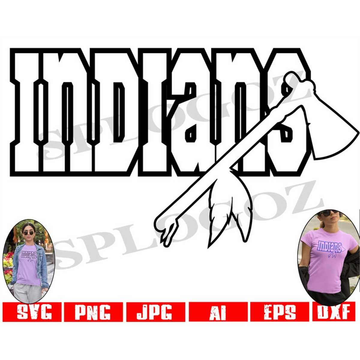 Indians svg, Indian svg, Indians mascot png, Indian tomahawk | Inspire ...