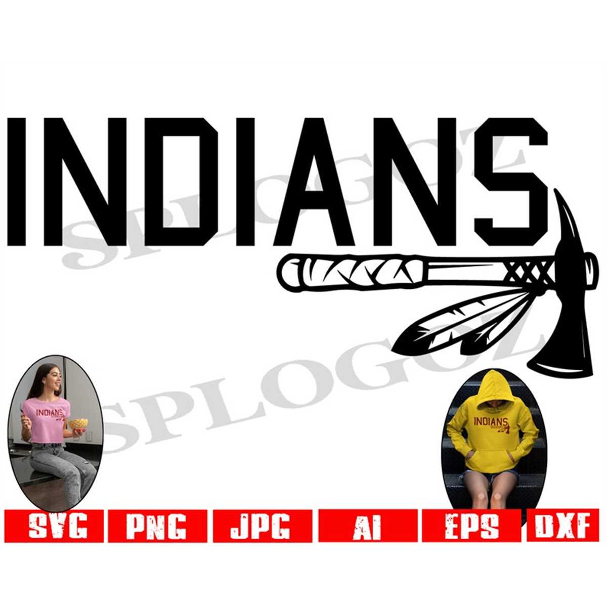 Indians svg, Indian svg, Indians mascot png, Indian tomahawk - Inspire ...