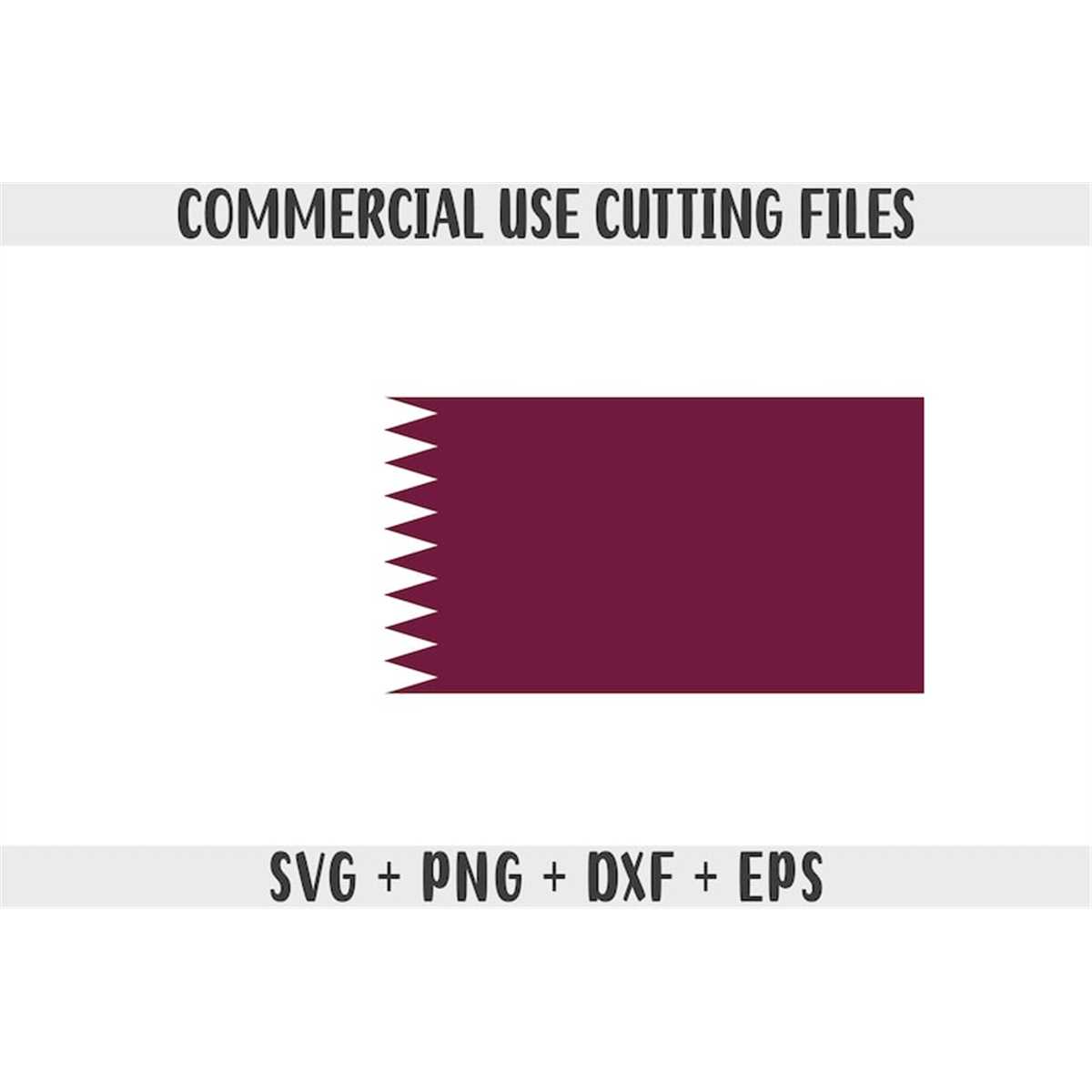 Qatar flag SVG Original colors, Qatar Flag Png, Commercial u | Inspire ...