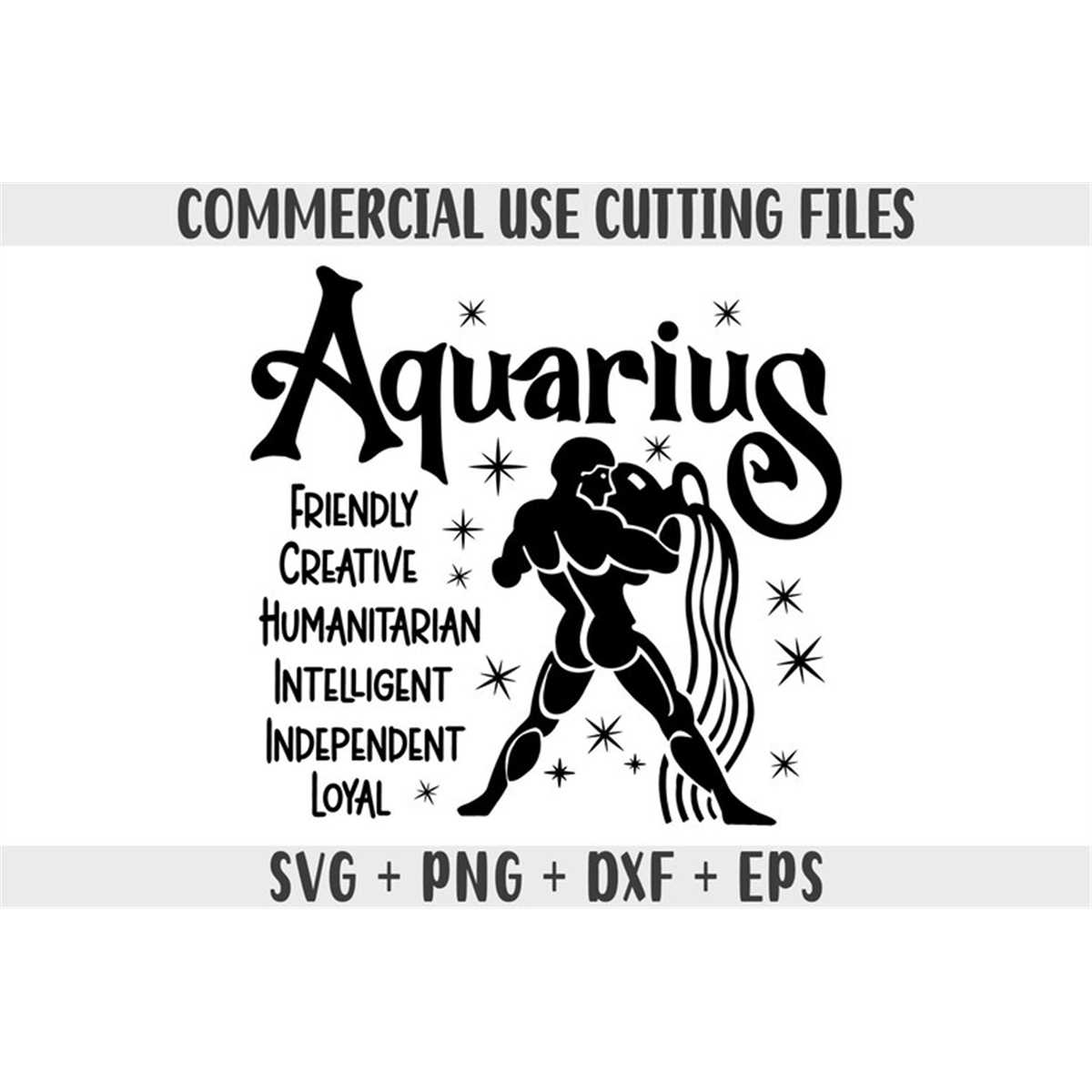 Aquarius SVG, Zodiac SVG, Zodiac Signs Clipart SVG, Gift For | Inspire ...