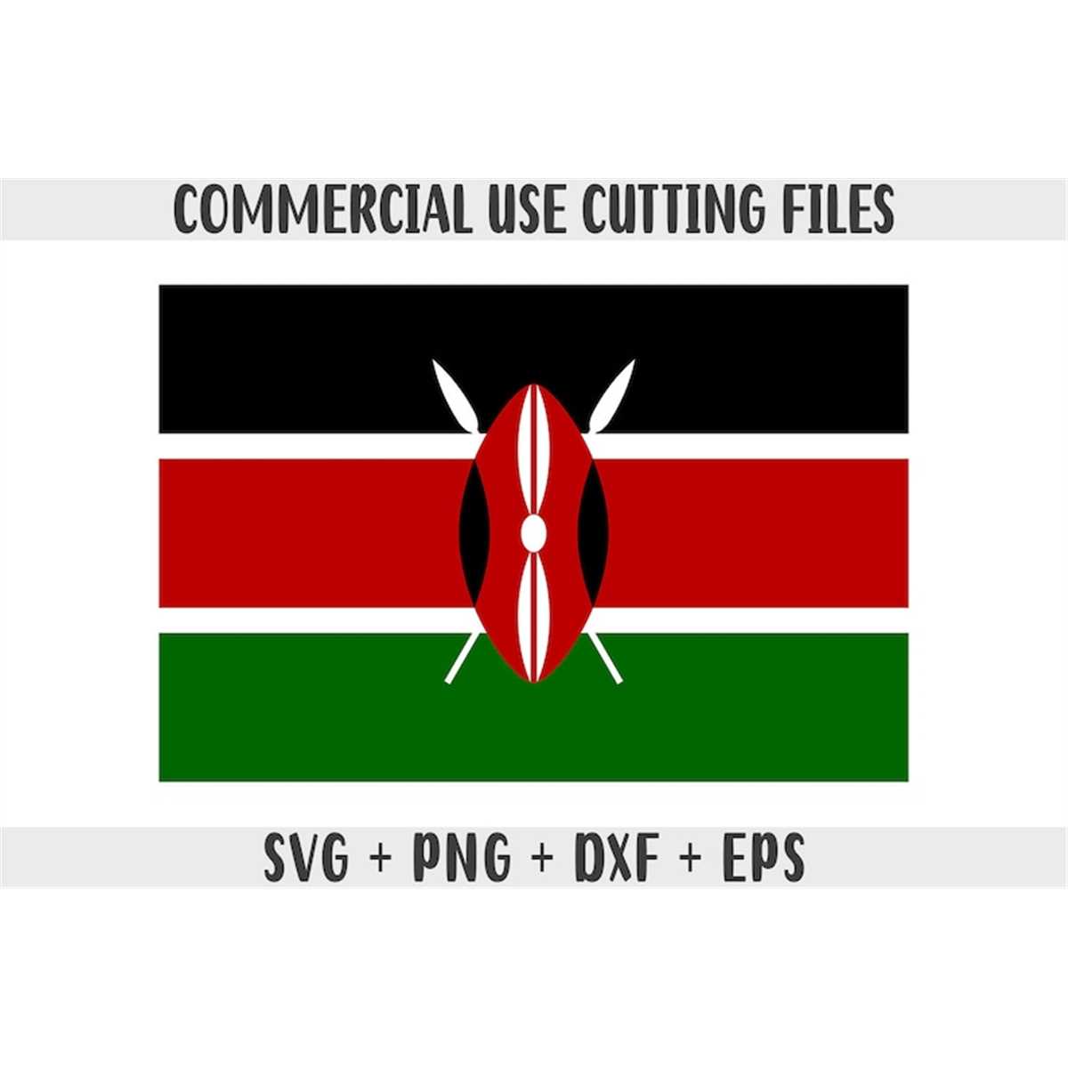 Kenya flag SVG Original colors, Kenya Flag Png, Commercial u | Inspire ...