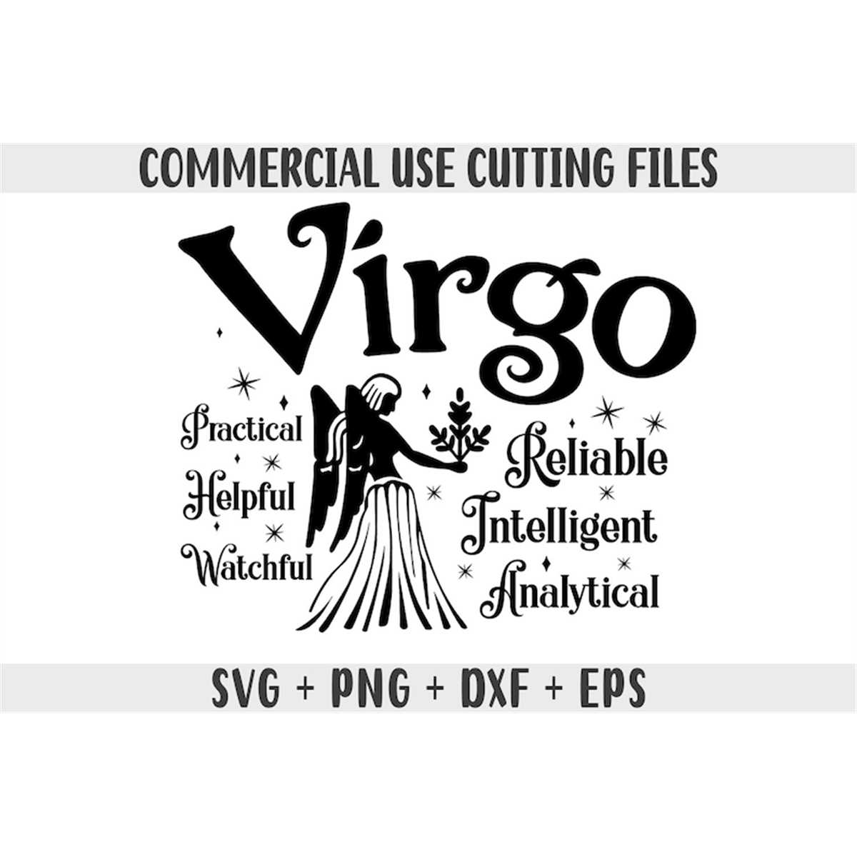 Virgo SVG, Zodiac SVG, Zodiac Signs Clipart SVG, Gift For Vi | Inspire ...