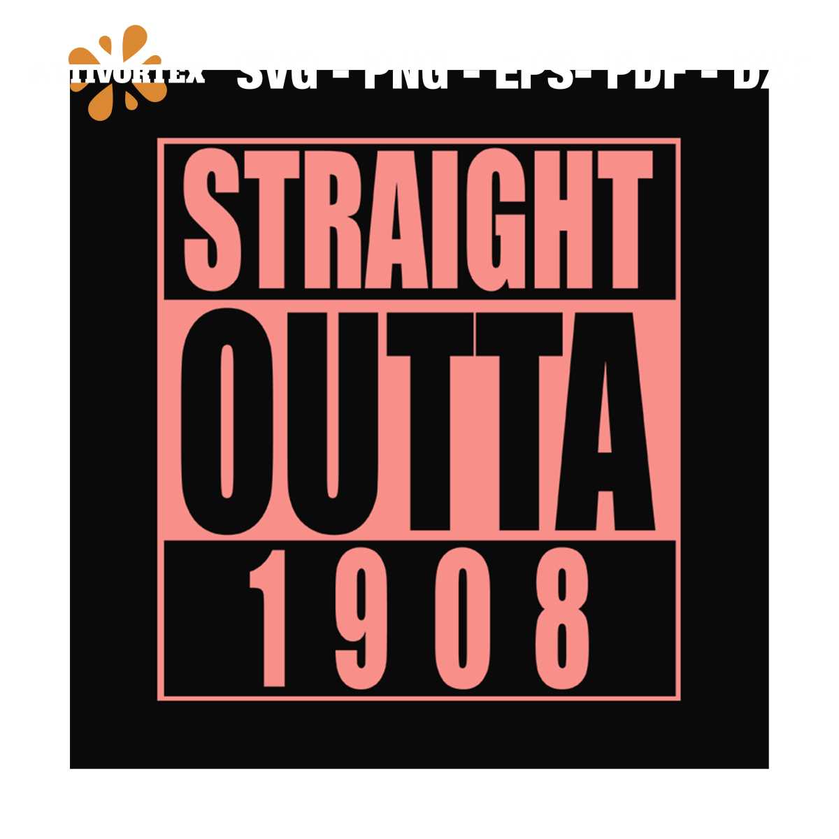 Straight Outta 1908 Svg, Sorority Svg, Alpha Kappa Svg, Alph | Inspire ...