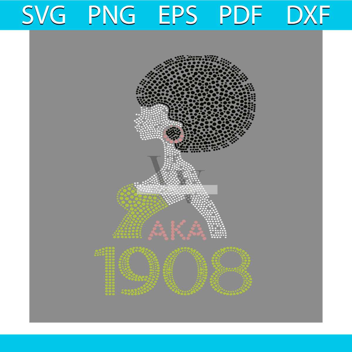 Aka 1908 Pretty Girl Svg, Sorority Svg, Alpha Kappa Svg, Alp | Inspire ...