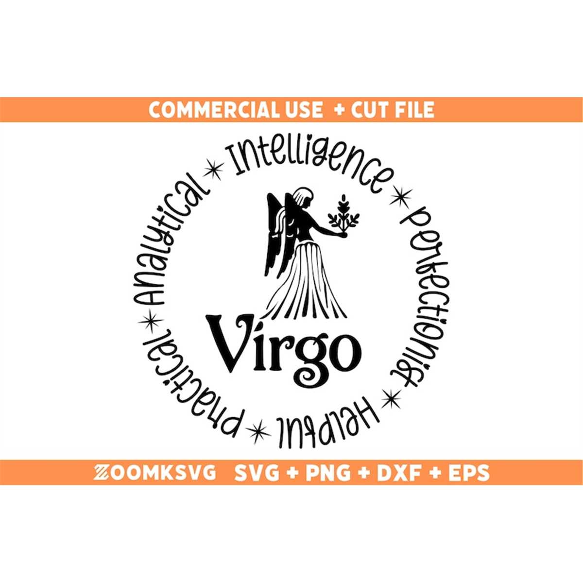 Virgo SVG, Zodiac SVG, Zodiac Signs Clipart SVG, Gift For Vi | Inspire ...