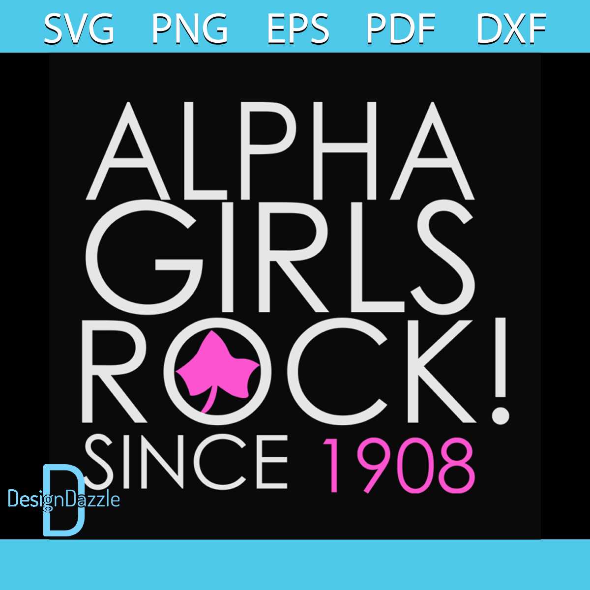 Alpha Girls Rock Since 1908 Svg, Sorority Svg, Alpha Kappa S | Inspire ...