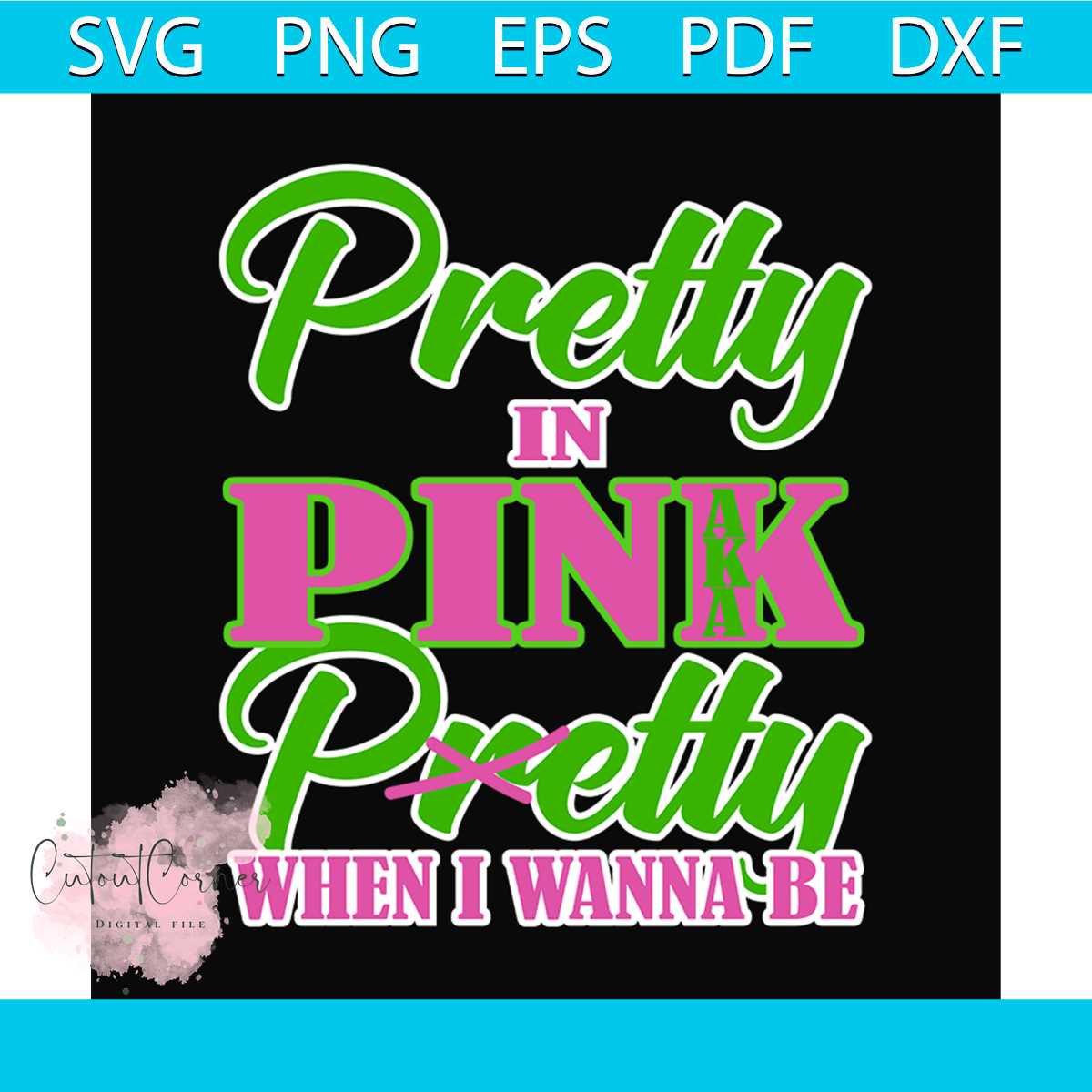 Pretty In Pink Svg, Sorority Svg, Alpha Kappa Svg, Alpha Svg | Inspire ...