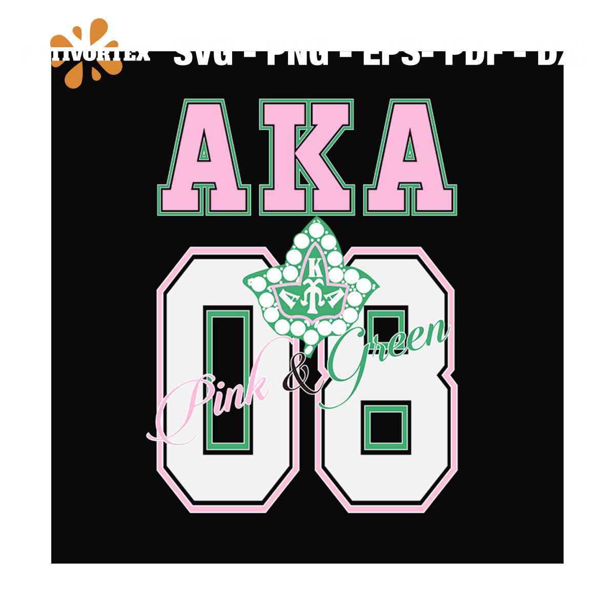 Aka Pink And Green Svg, Sorority Svg, Alpha Kappa Svg, Alpha | Inspire ...