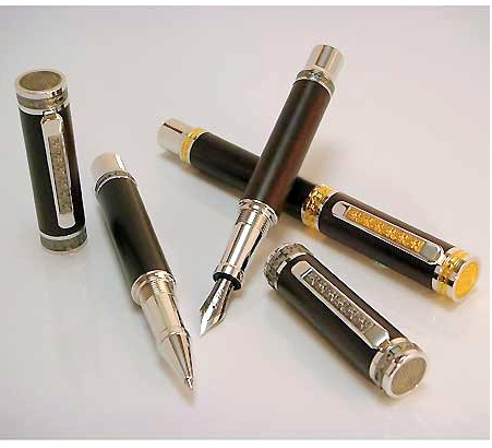 Emperor Rollerball Pen Kit - Chrome & Black Ti - Inspire Uplift