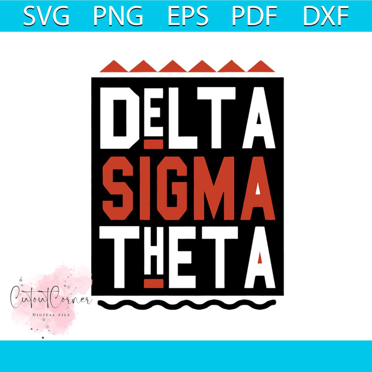 Delta Sigma Theta Sorority SVG Files For Silhouette, Files F | Inspire ...