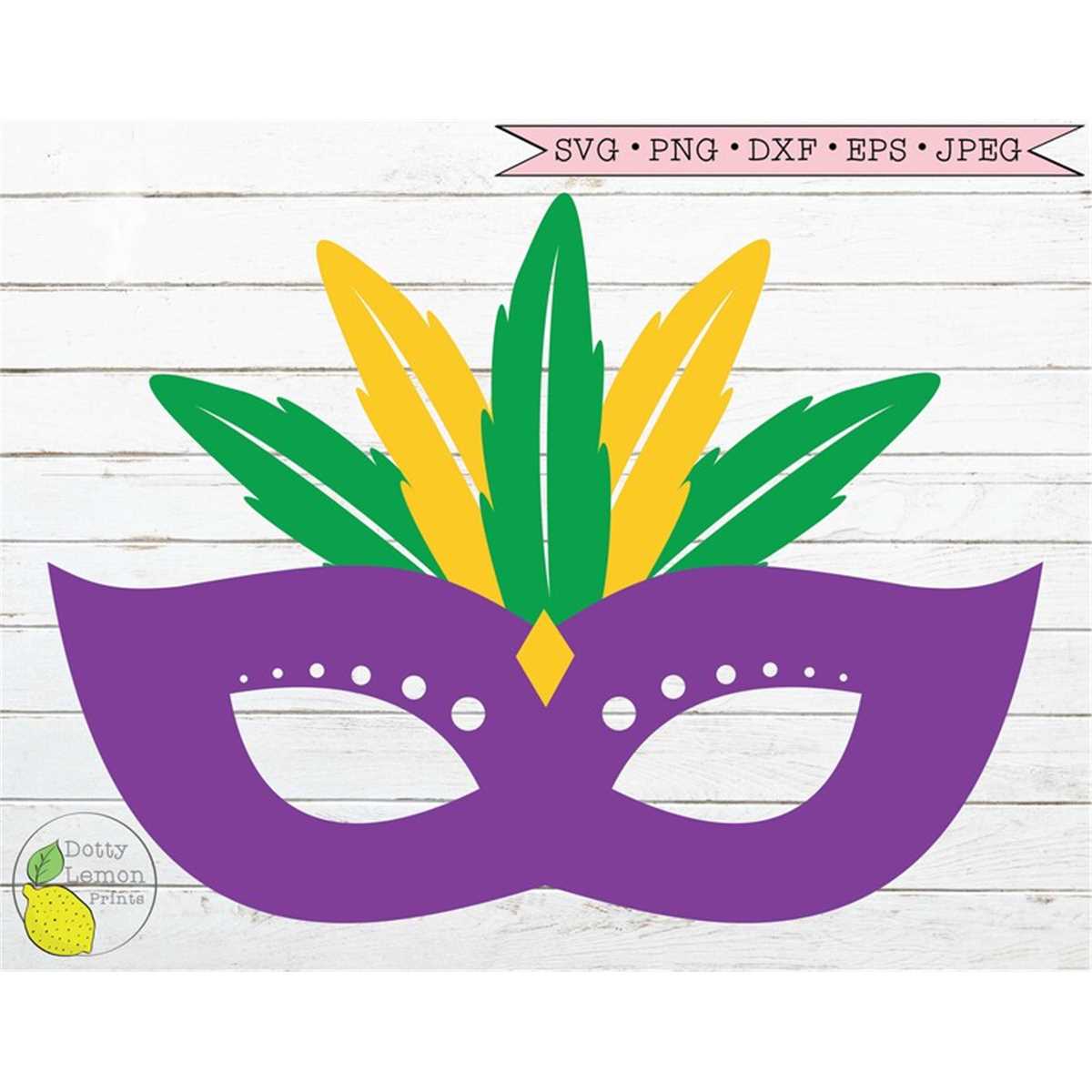 Mardi Gras Mask SVG, Masquerade Mask svg Carnival Mask Fat T | Inspire ...