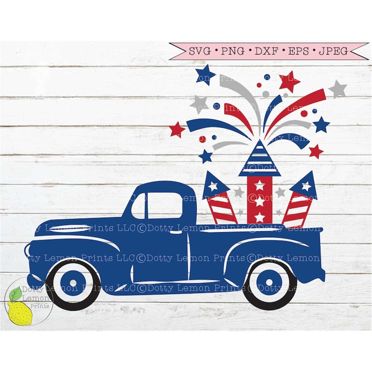 4th of July Truck svg, Summer svg Country svg Amercian Flag | Inspire ...