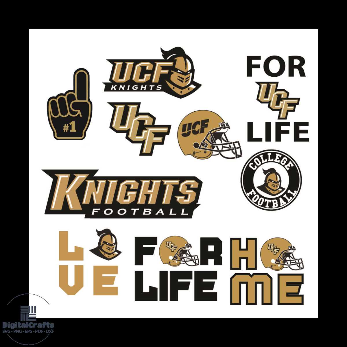 UCF Knights Svg Png Dxf Eps Vector Files , silhouette cameo, | Inspire ...