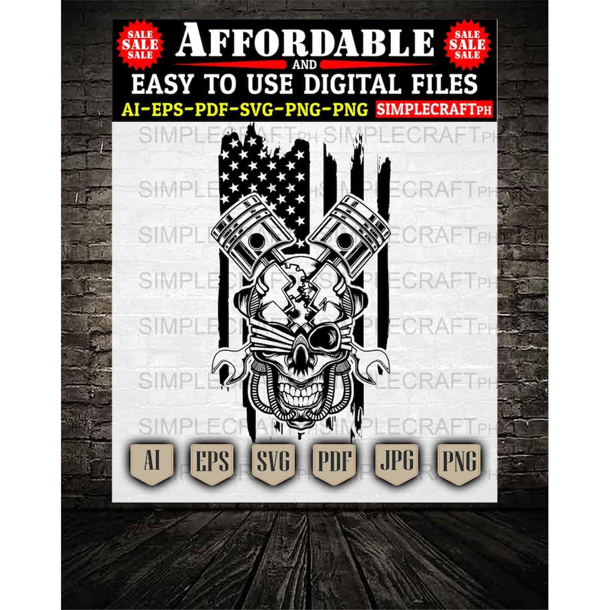 American Steampunk Mechanic svg || Badass Mechanic svg || M | Inspire ...