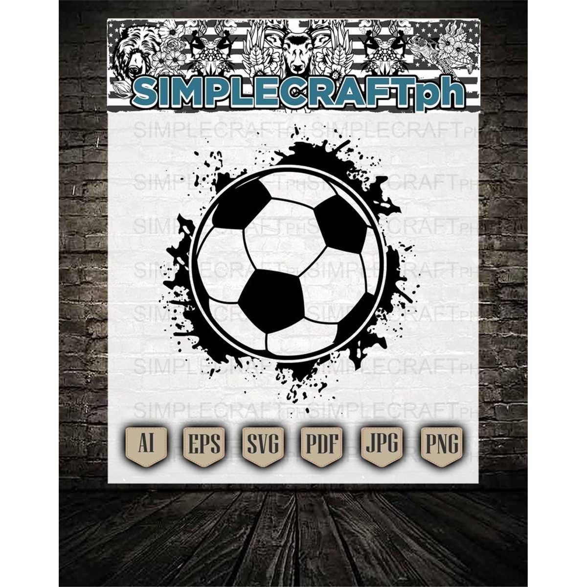 Paint Splatter Soccer || Soccer Ball Svg || Splats svg || Sp | Inspire ...
