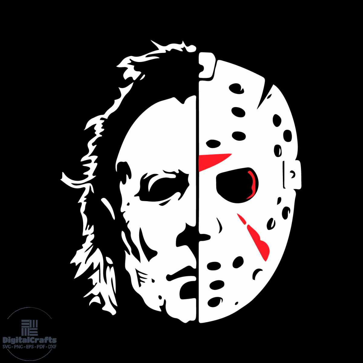 Jason Michael Myers SVG, Cut files Silhouette, Jason mask dx | Inspire ...