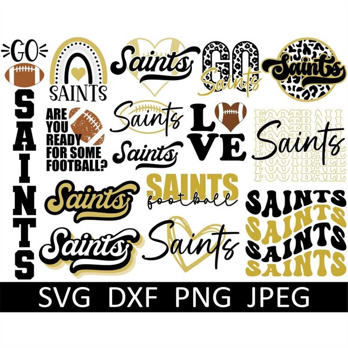 Saints Svg Bundle Saints Png Bundle Digital Download Cut Inspire