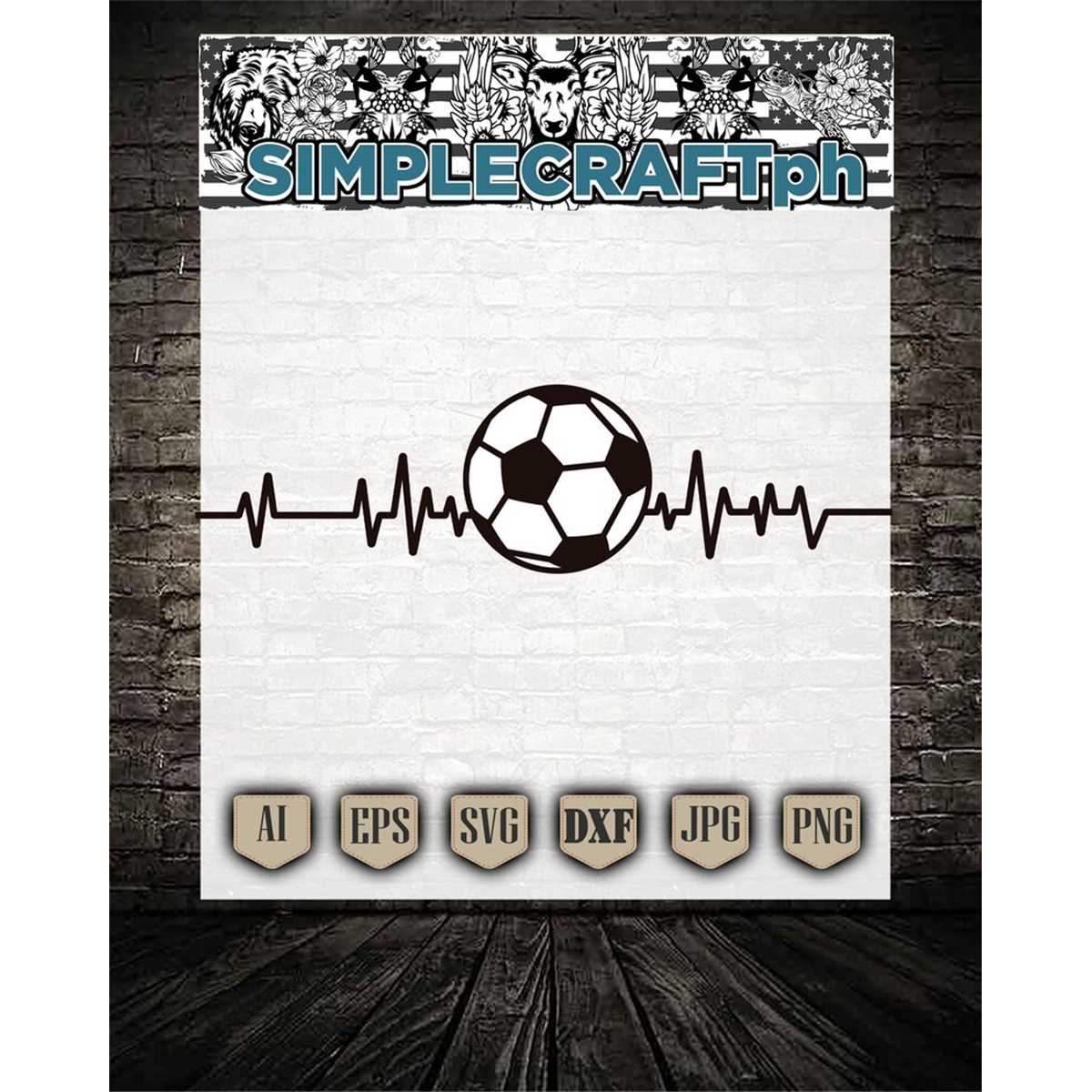 Soccer Heartbeat || Heartbeat || Soccer Ball Svg || Soccer p | Inspire ...