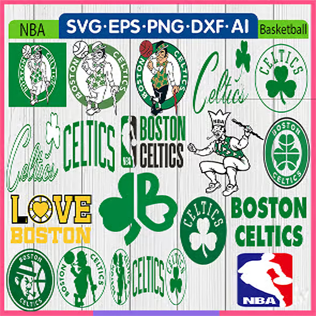 90 Files SVG,18 Designs, Boston Celtics svg File/basketball | Inspire ...