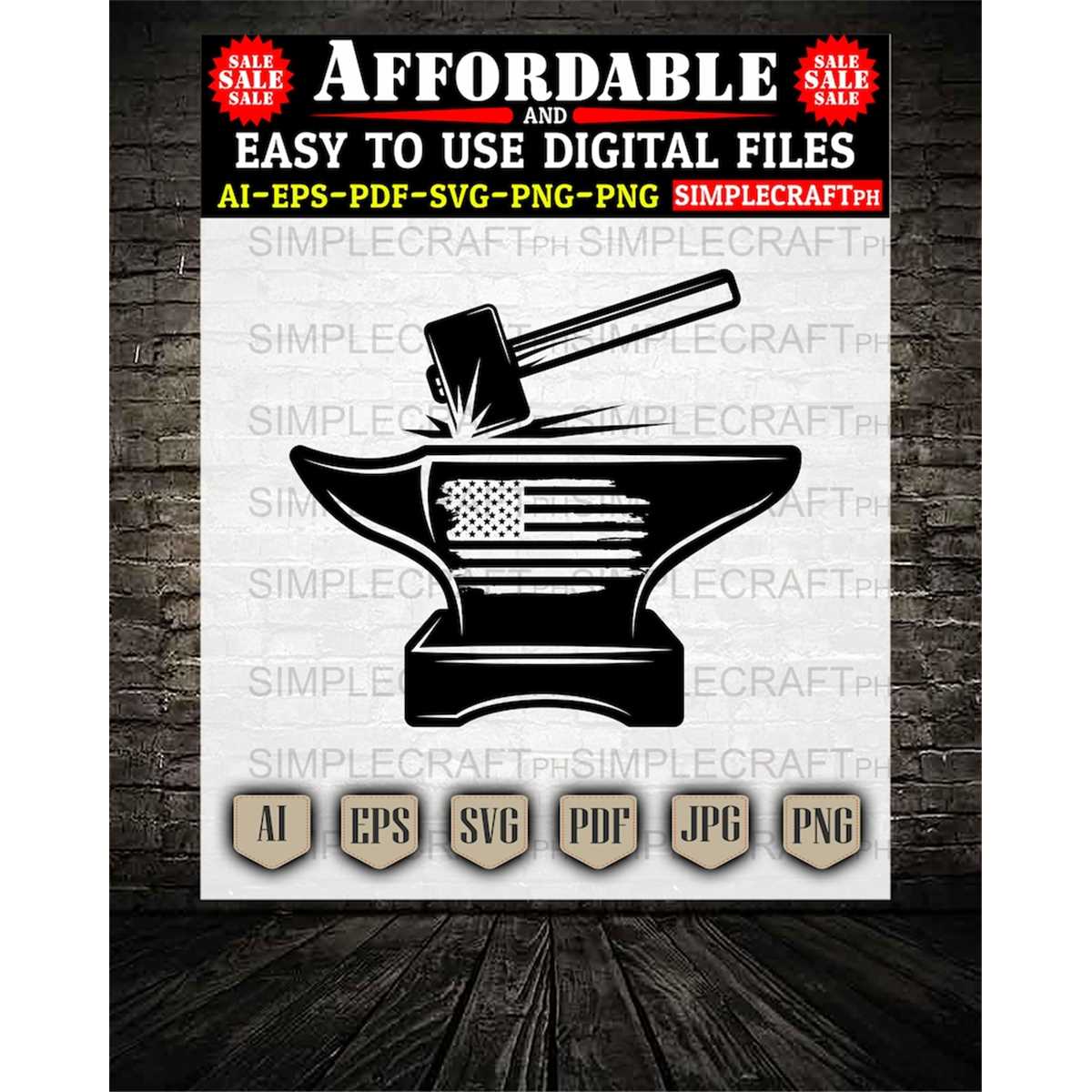 Anvil svg || Black Smith svg || Black Smith Hammer svg | | Inspire Uplift