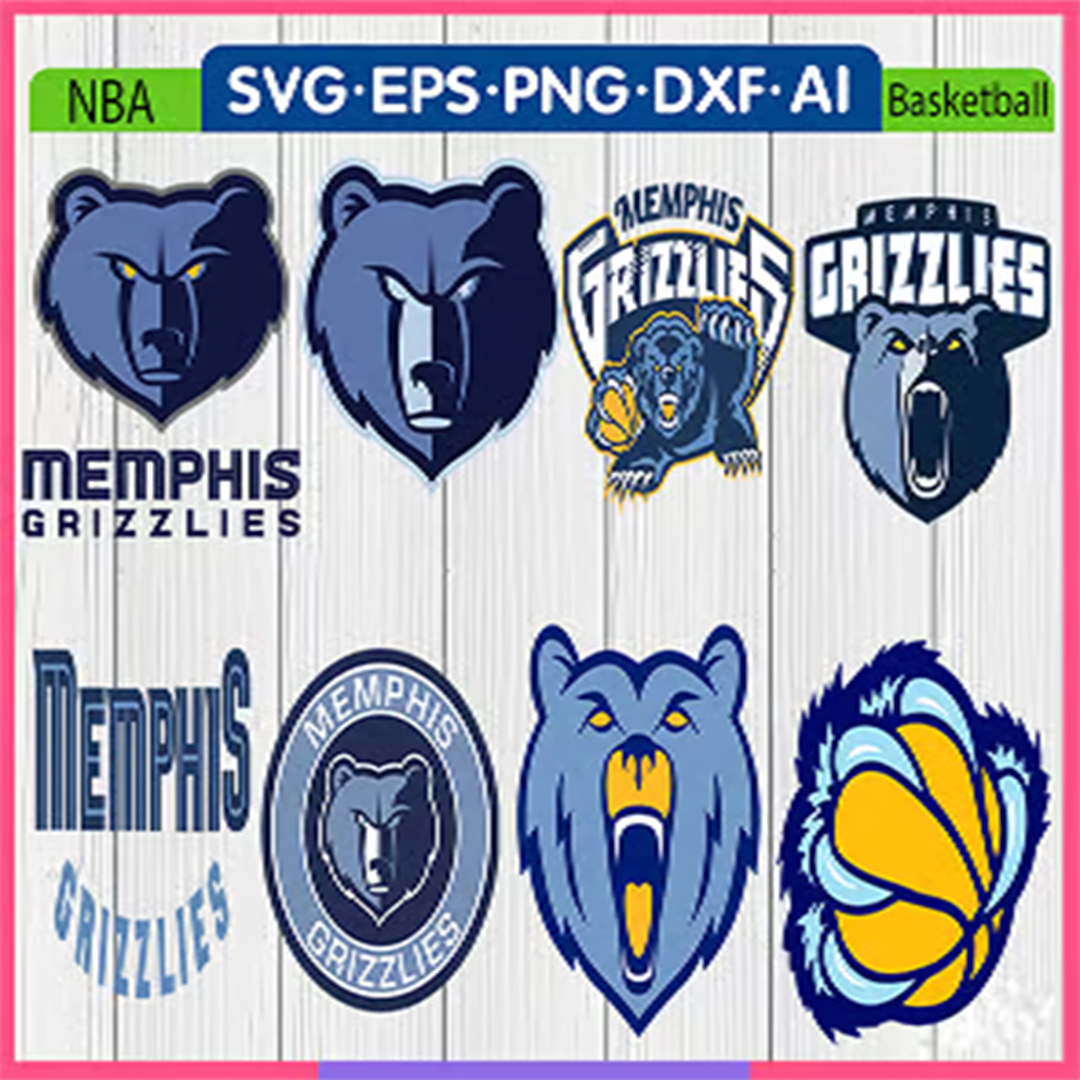 40 Files SVG,8 Designs, Memphis Grizzlies svg File/basketbal | Inspire ...